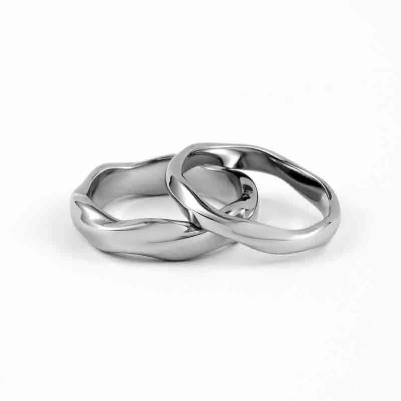 4/6mm Simple Stainless Steel Couple Ring – tigrade